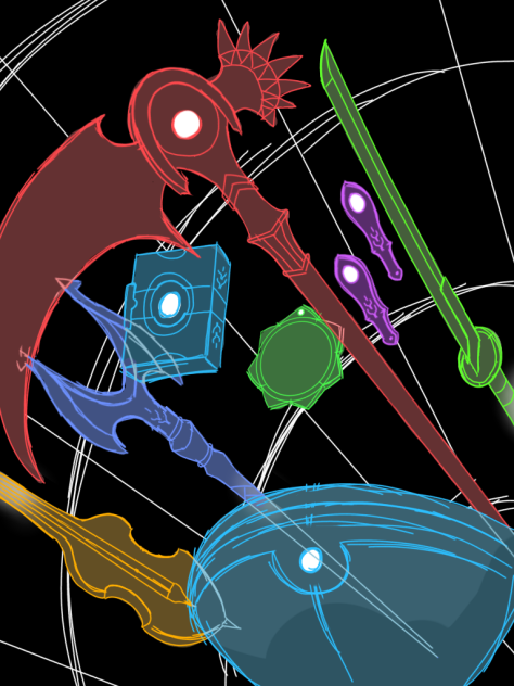 8 vassal weapons - ibisPaint