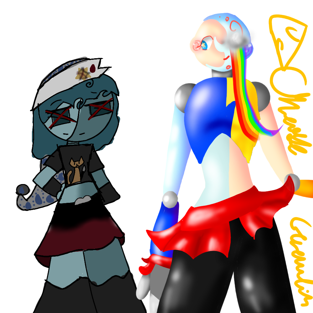 2 different artists, 2 ocs - ibisPaint