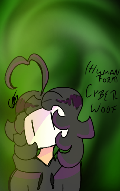 Human Cyber Woof - ibisPaint