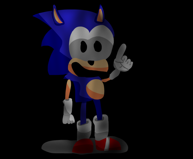 sonic rewrite fnf but draw me by myself - ibisPaint