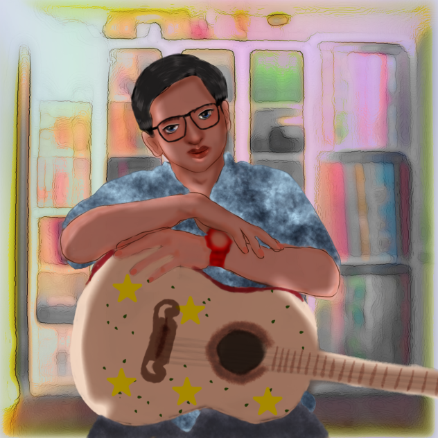 Gitar Di Senja Hari - ibisPaint