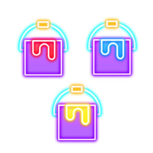 Paint bucket neon signs2 - ibisPaint
