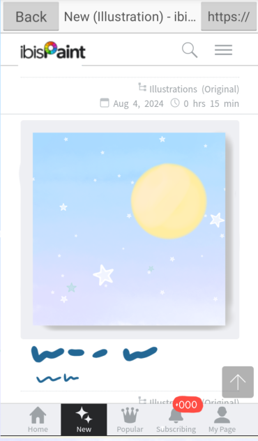 how I want my home page to be - ibisPaint