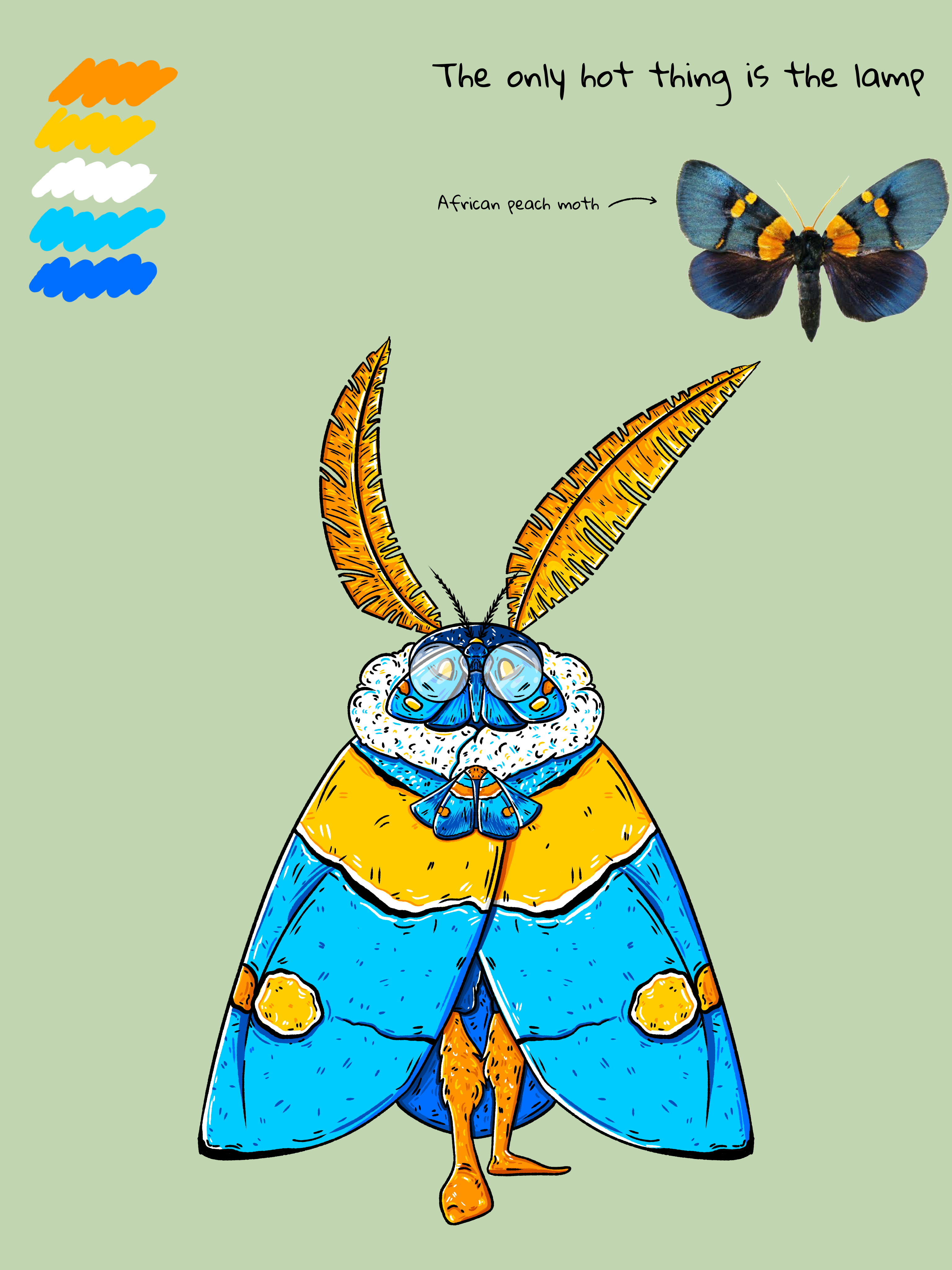 Aro-Ace moth oc - ibisPaint