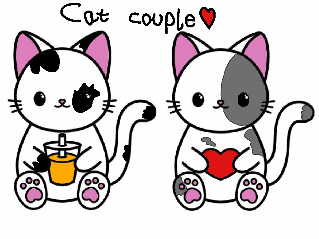 Cat couple - ibisPaint