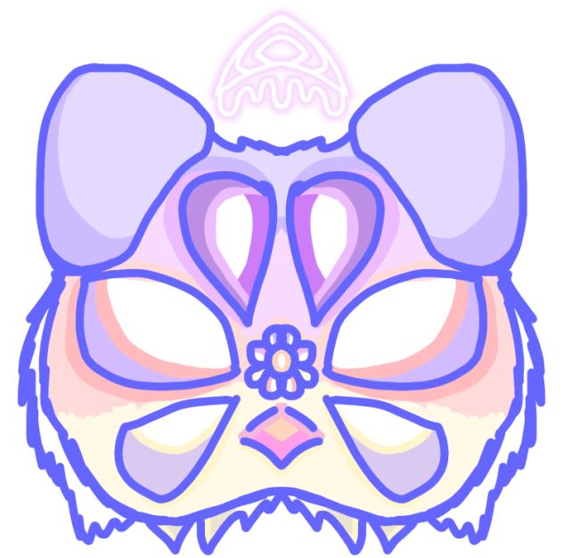 Free Spring Floral Petal Puppy Mask Idea - ibisPaint
