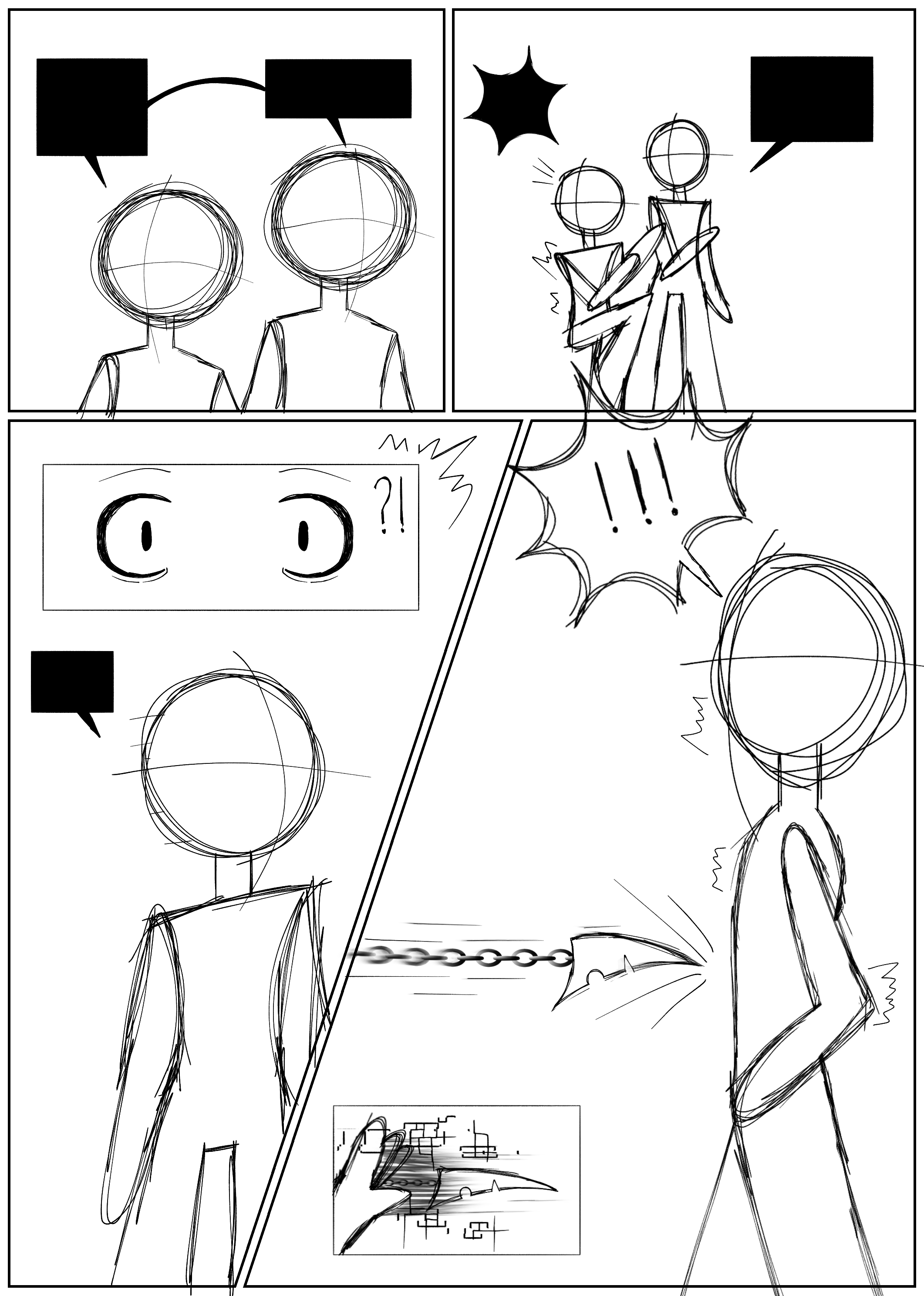 comic rough sketch - ibisPaint
