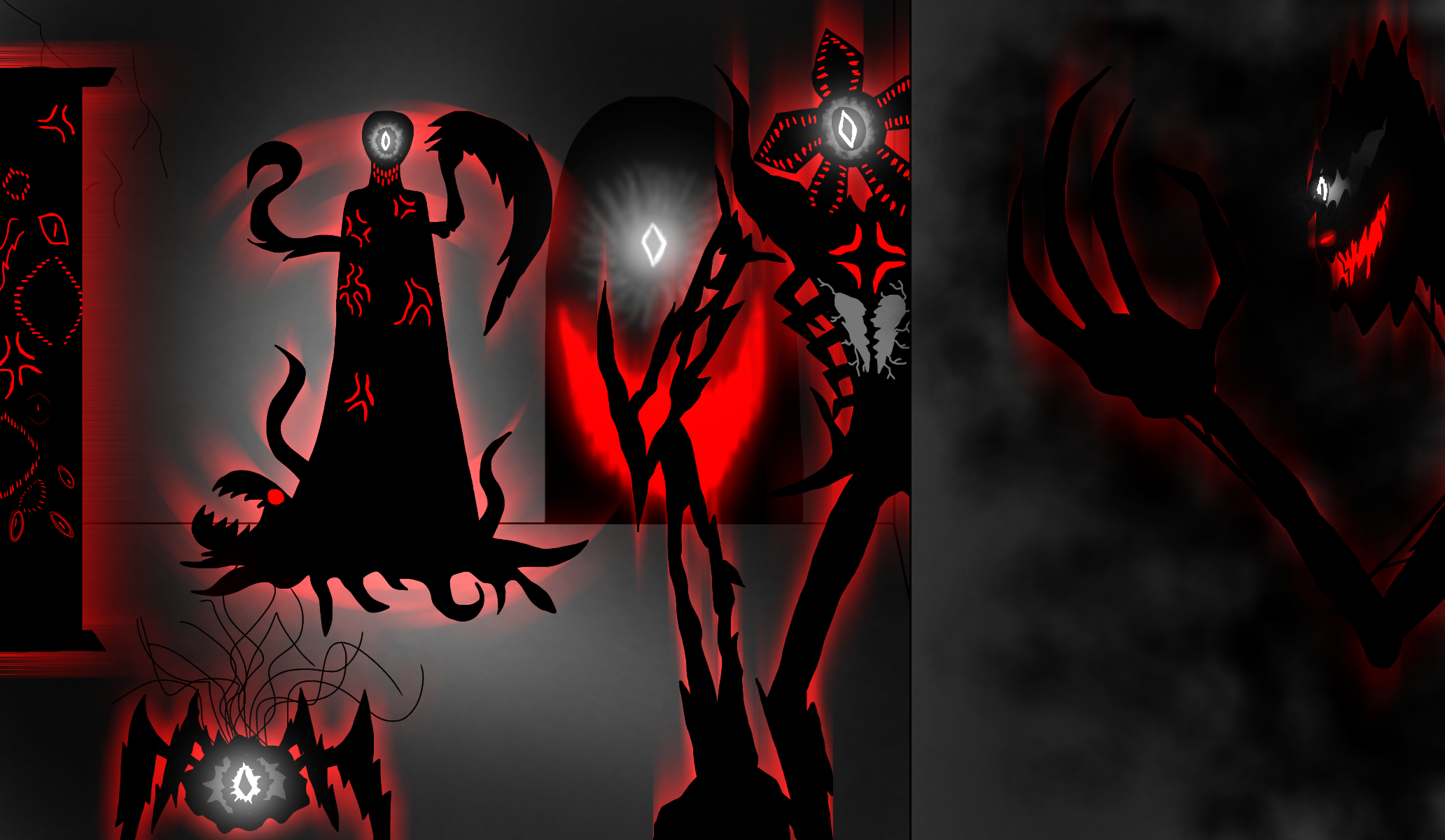 Tsun Encounters in Darkest Ruined Rooms - ibisPaint