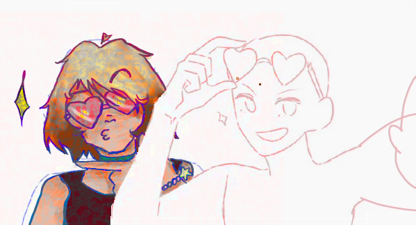 TWO PEOPLE ONE BASE WITH MY EX FRIEND - ibisPaint