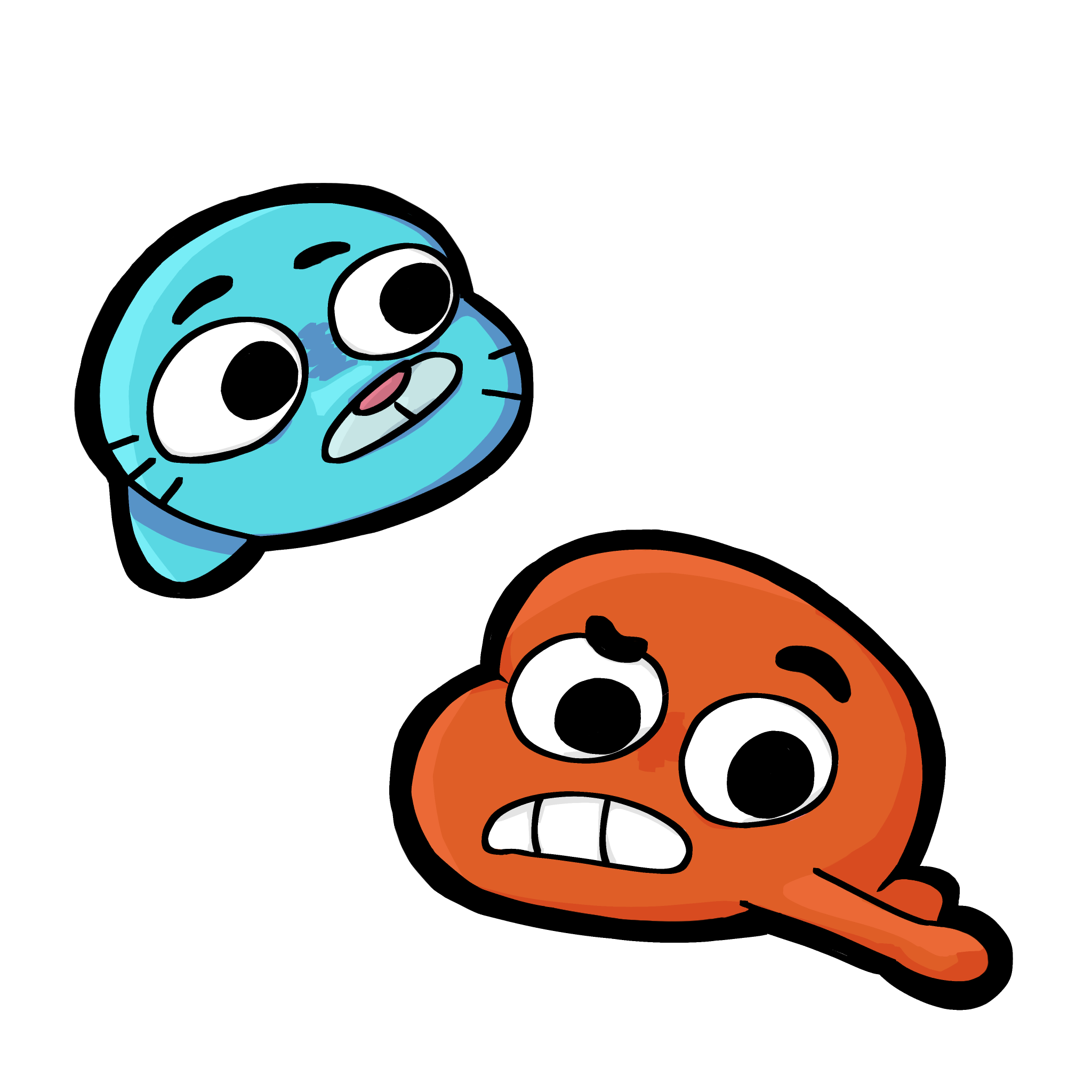 Gumball and Darwin - ibisPaint