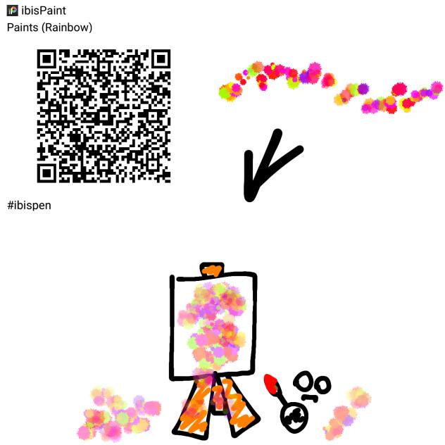 ★Paints (Rainbow) QR code★ - ibisPaint