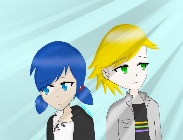 Adrien and marinette (sad) - ibisPaint