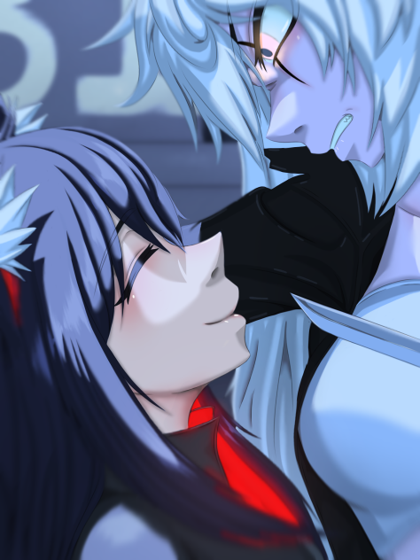 Wolves at night - ibisPaint