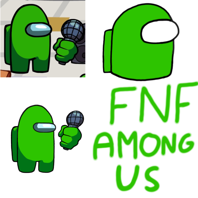 Friday Night Funkin green crewmate - ibisPaint