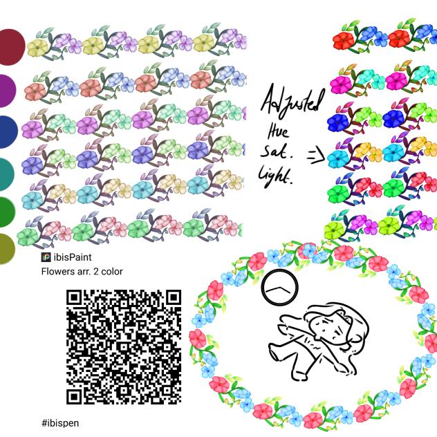 flowers arr 2 color - ibisPaint