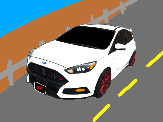 Ford focus st - ibisPaint