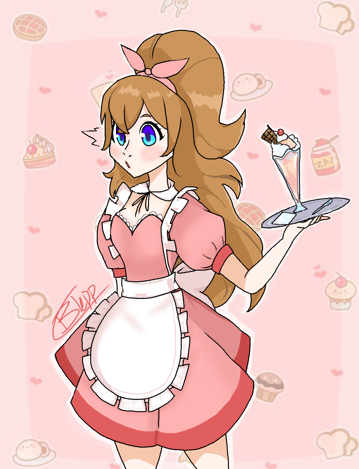 Waitress 🍵 - ibisPaint
