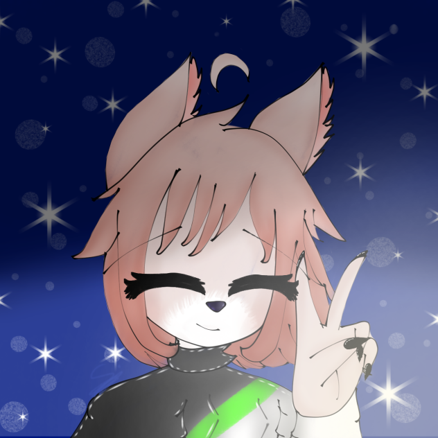 Girl with wolf ears - ibisPaint