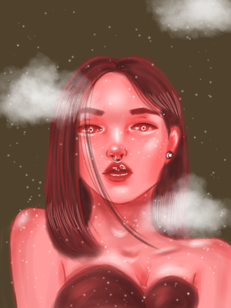 glow in the red - ibisPaint