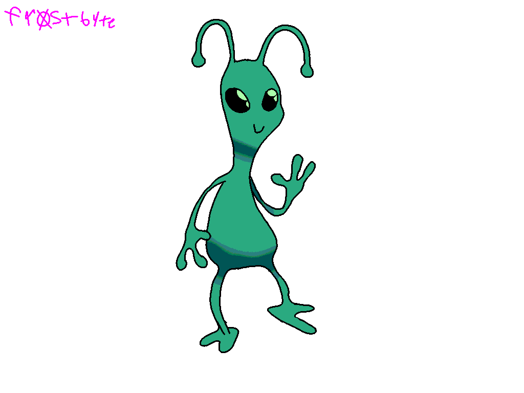 silly alien guy - ibisPaint