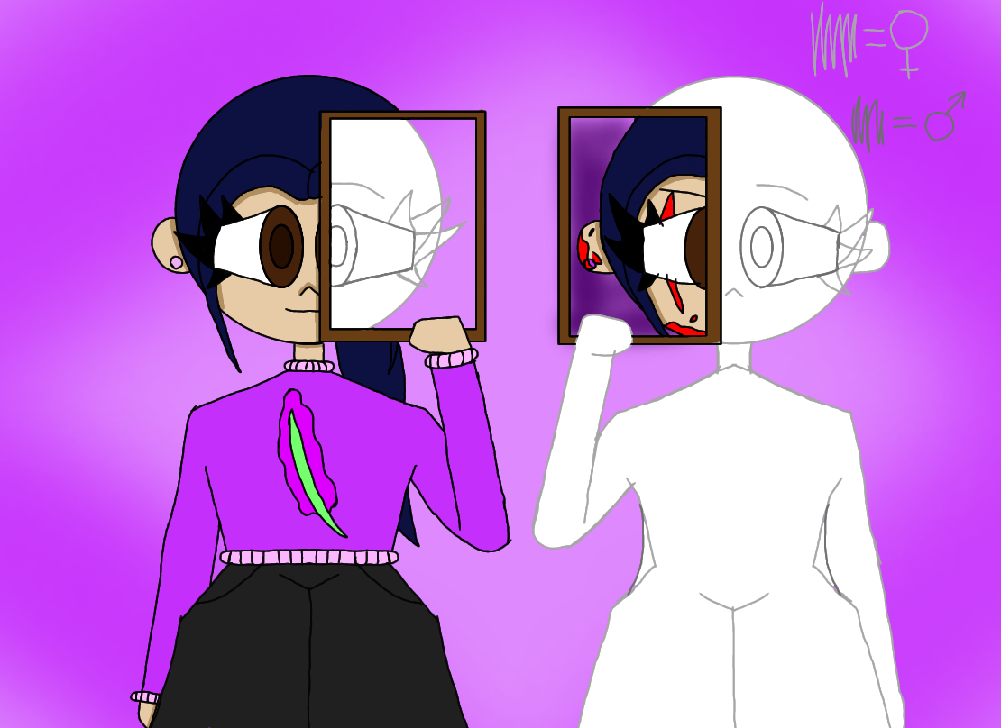 🩸spooky mirror collab🔪 - ibisPaint