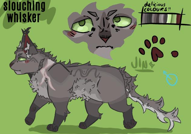 slouchingwhisker character ref!! - ibisPaint