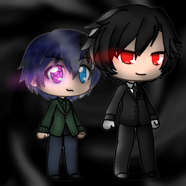 Black Butler Ciel And Sebastian Gacha - ibisPaint