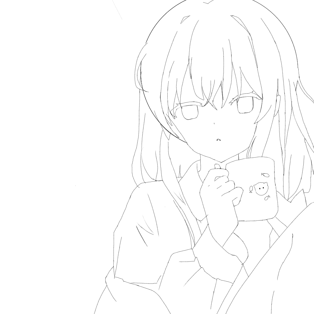 A calm girl - ibisPaint