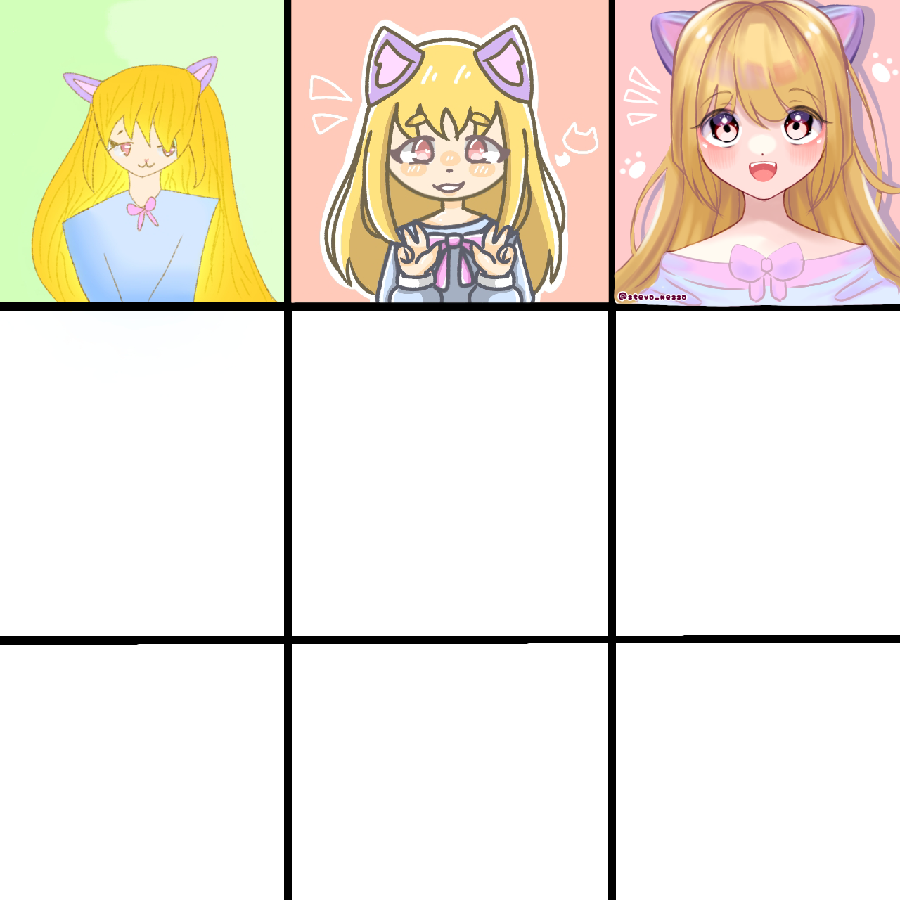 Nine styles collab(⁠≧⁠ ⁠≦⁠) - ibisPaint