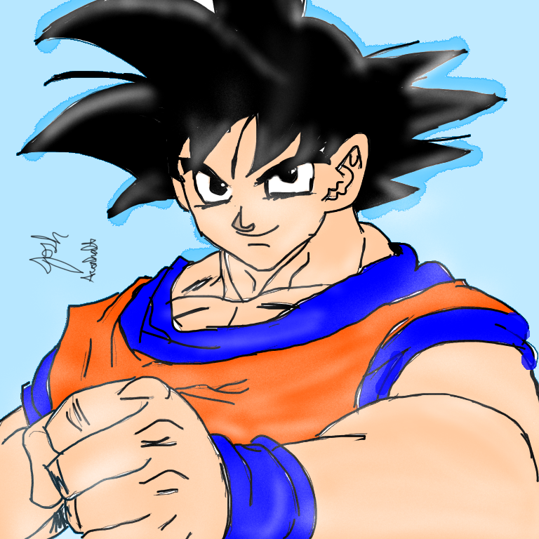 goku trace draw - ibisPaint