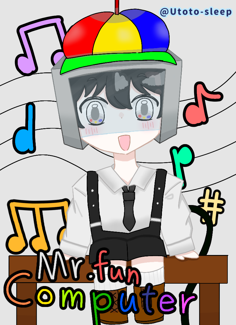 Sprunki,Mr.Fun computer【human】 - ibisPaint