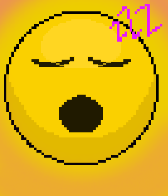 Pixel art sleep emoji Drawing - ibisPaint