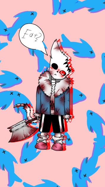 Horror Sans Cat - ibisPaint