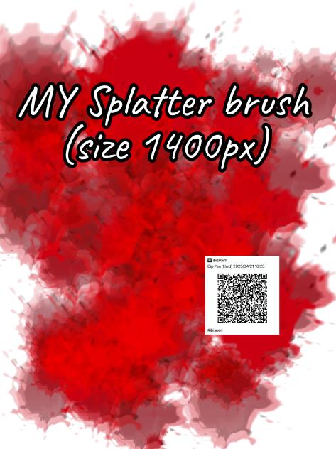 MY Splatter brush - ibisPaint