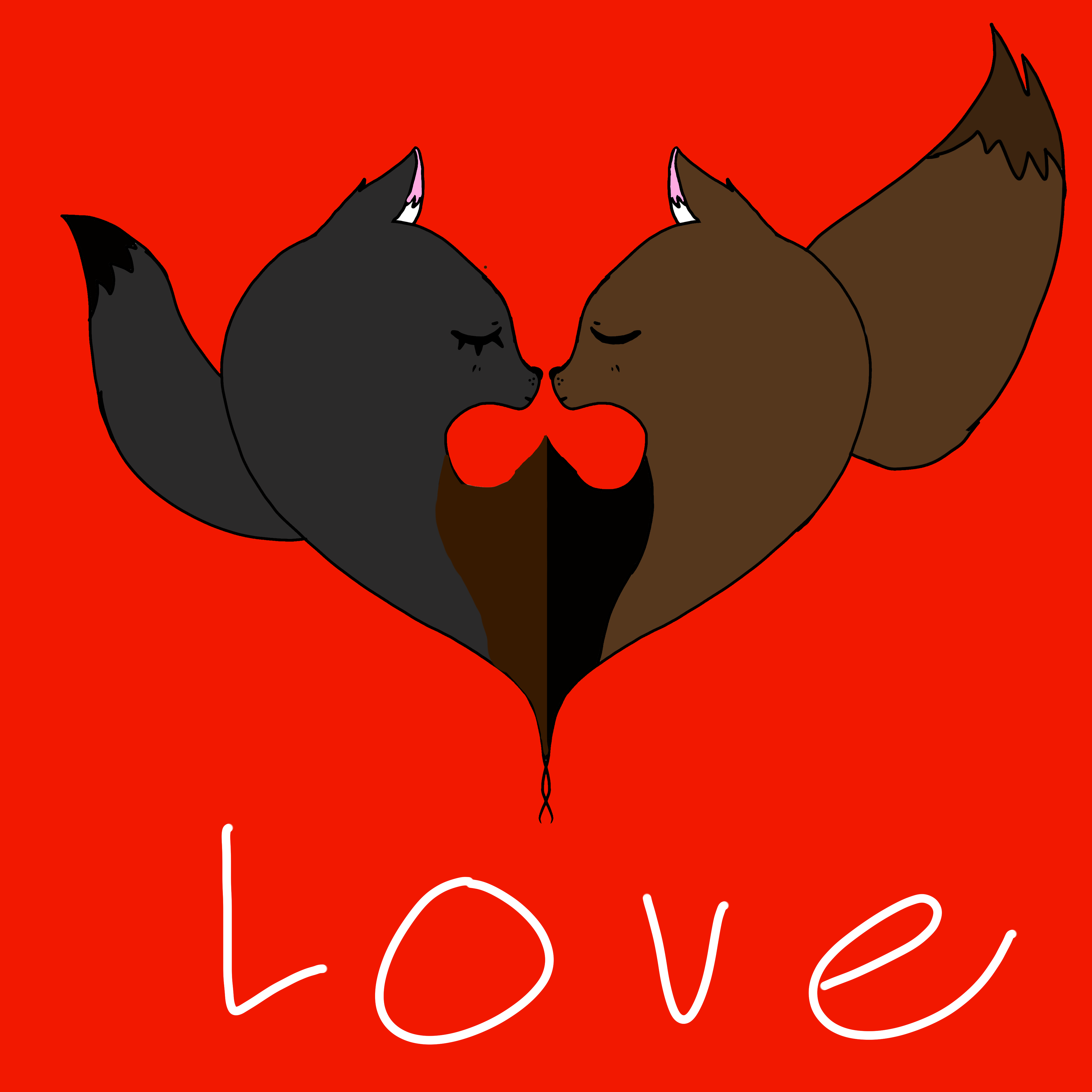 wolf and fox - ibisPaint