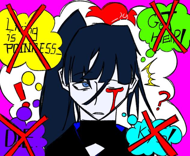 avoid your thoughts. - ibisPaint