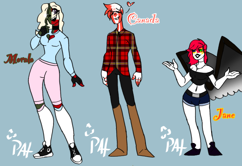 My Canon oc and Countryhuman designs. 1 - ibisPaint