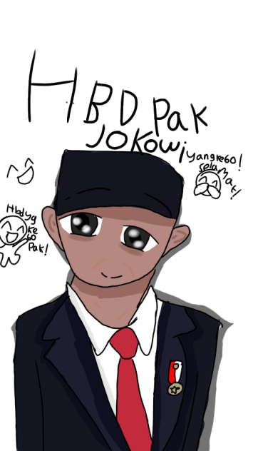 Hbd Pak Joko widodo! - ibisPaint