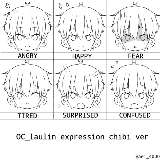Face expression chibi - ibisPaint