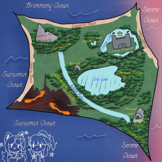 Tales Of The Lotus Kingdom Map - ibisPaint