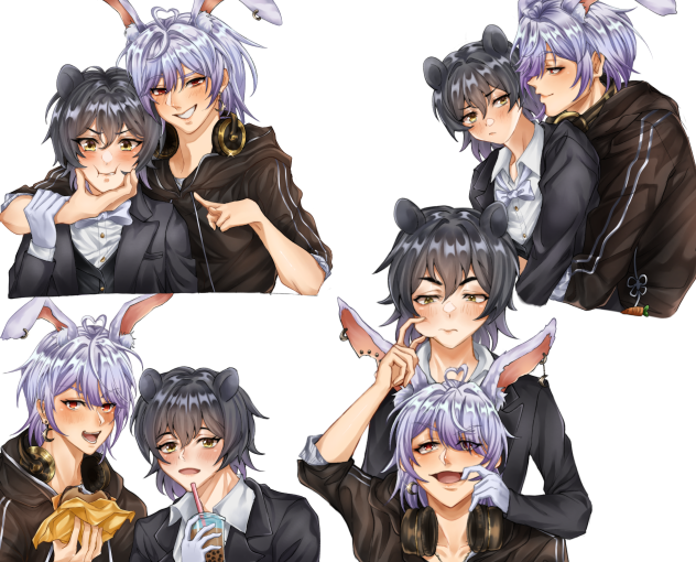 Couple Sketch Page Commission - ibisPaint