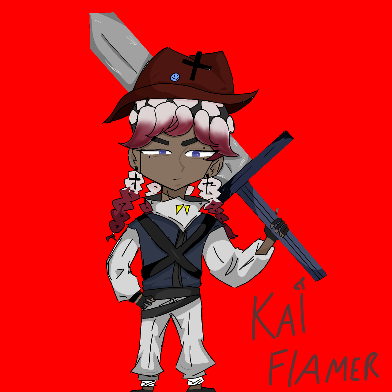 Kai flamer one piece oc - ibisPaint