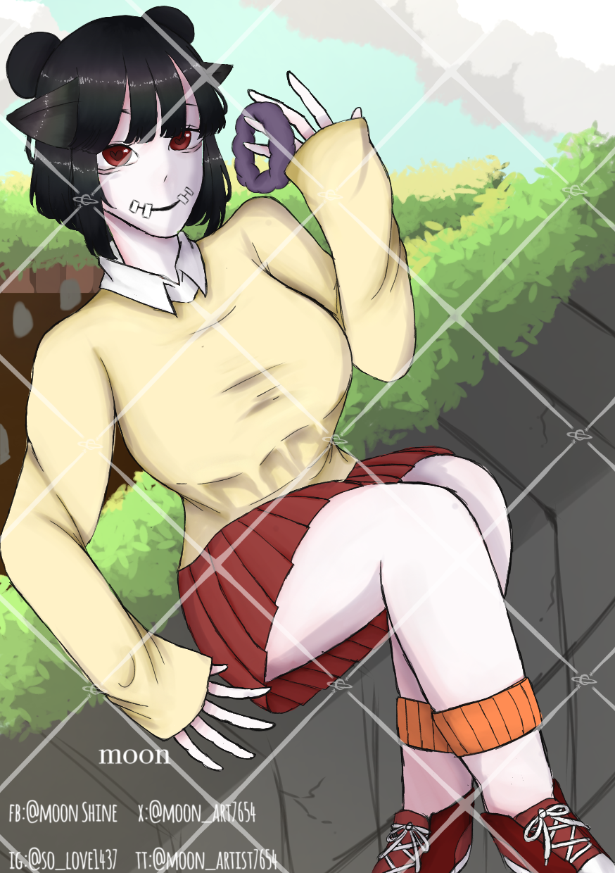 The female ghost who guards the grave - ibisPaint