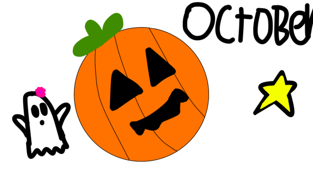 Pumpkin & ghost! - ibisPaint