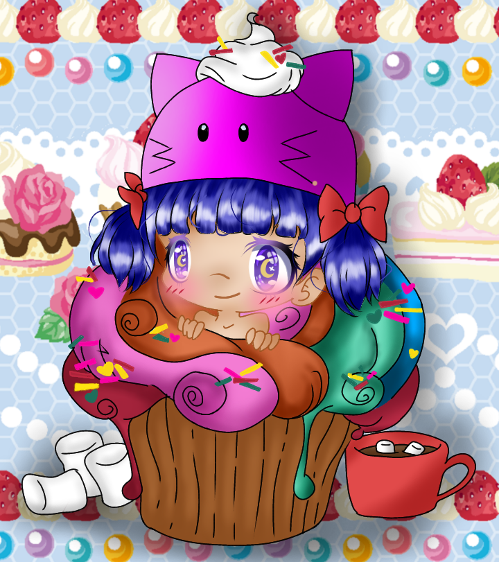 Chibi cupcake girl - ibisPaint