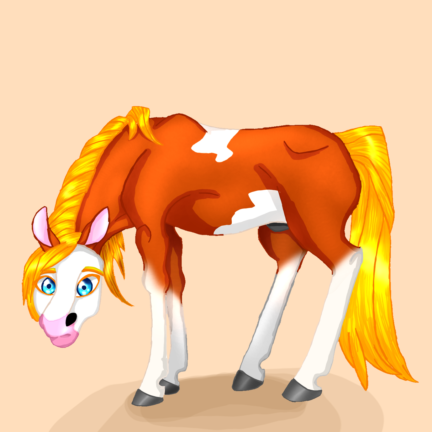 Florence the paint horse - ibisPaint