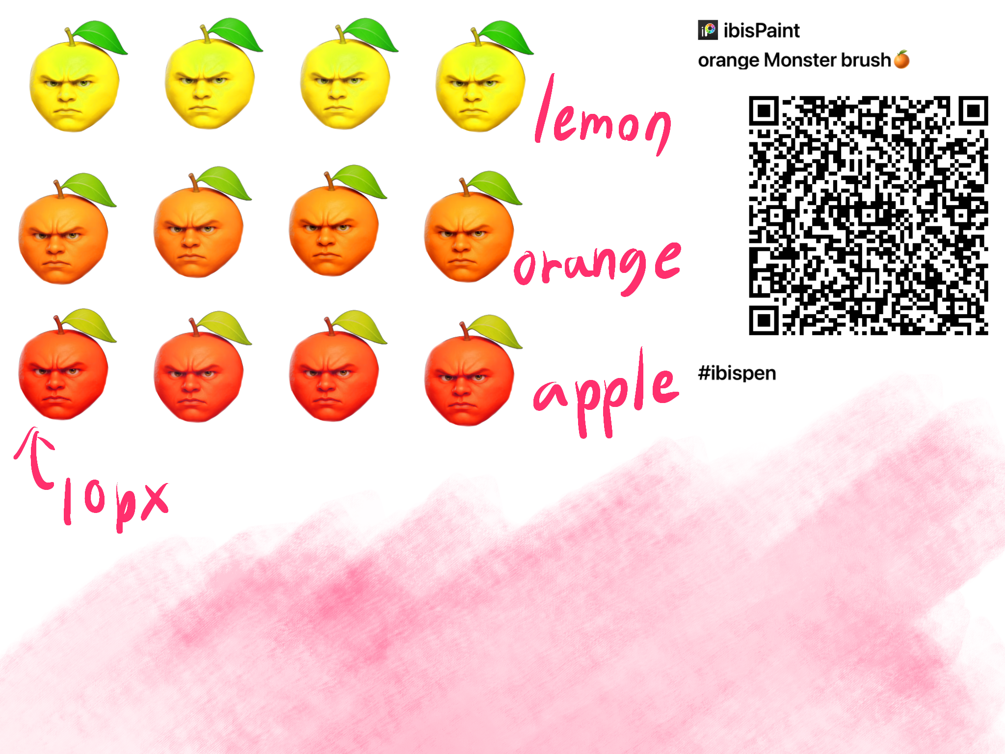 Fruits Monster brush - ibisPaint