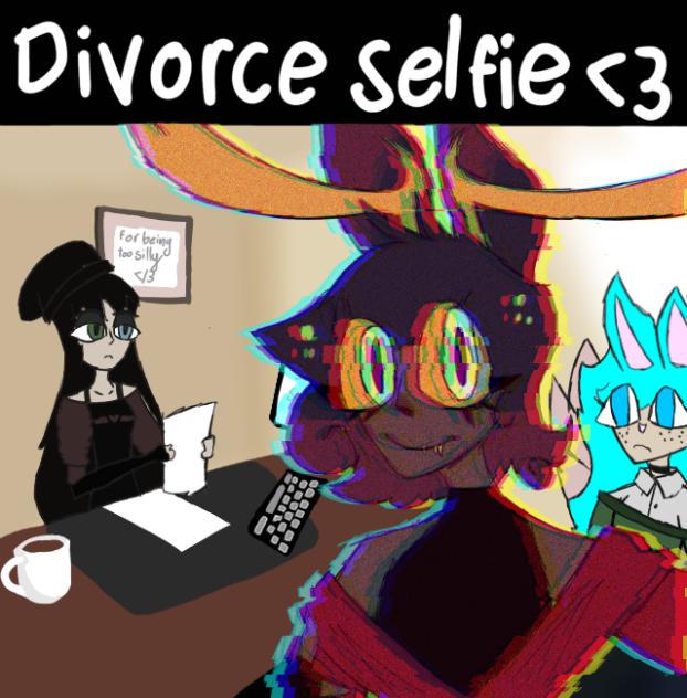 Divorce selfie - ibisPaint