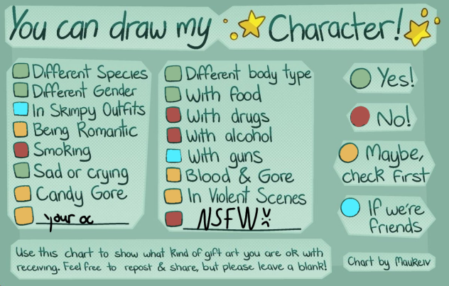 things you can draw my character with - ibisPaint