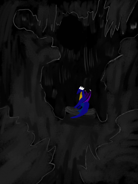 A hidden cave - ibisPaint